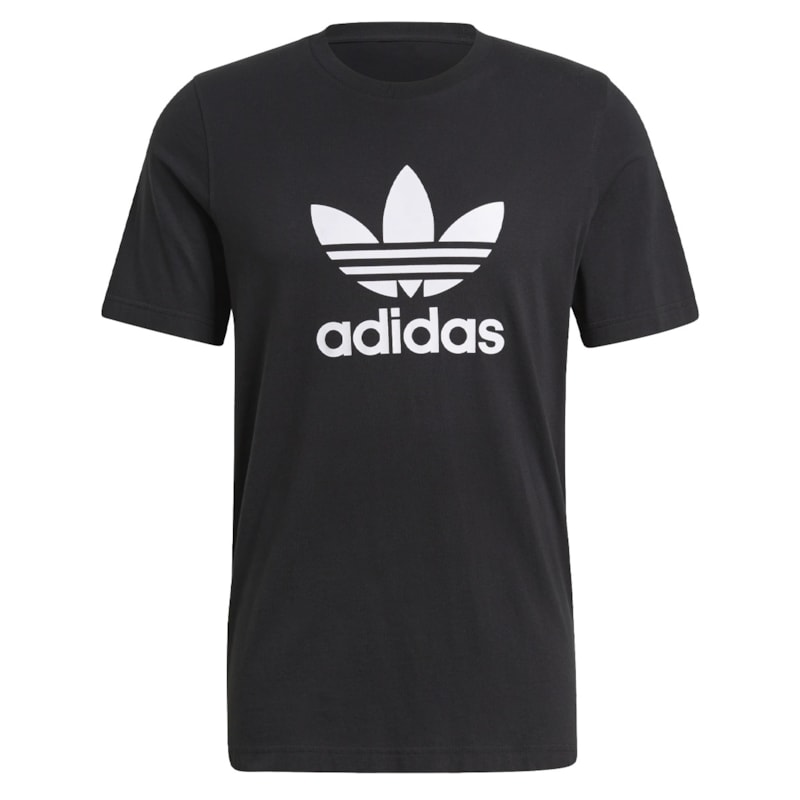 Camiseta Adidas Adicolor Classics Trefoil Preta os melhores preços ...
