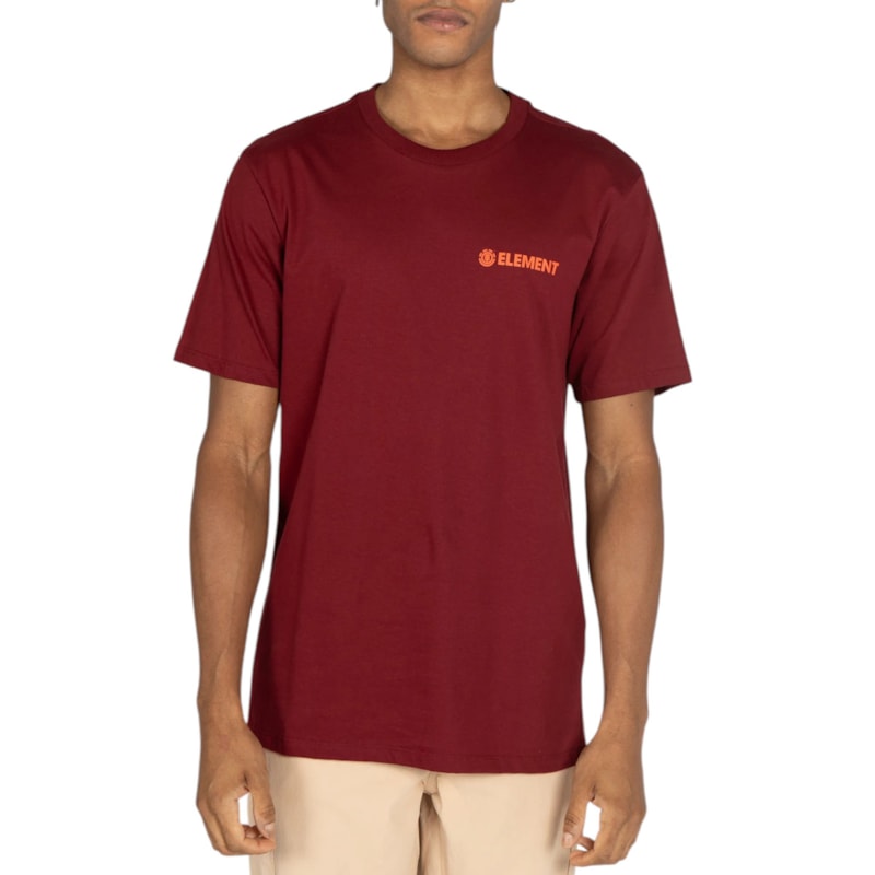 Camiseta Element Blazin Chest Vinho os melhores preços | Clique e confira!