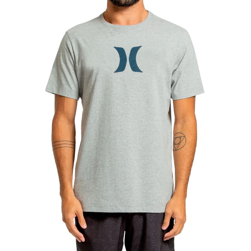 Camiseta Hurley Icon Mescla Cinza os melhores preços | Clique e confira!