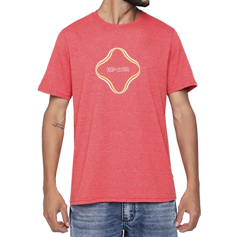 Camiseta Rip Curl Blood Red Marle os melhores preços | Clique e confira!