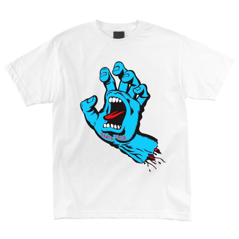 Camiseta Screaming Hand Front Branca os melhores preços | Clique e confira!