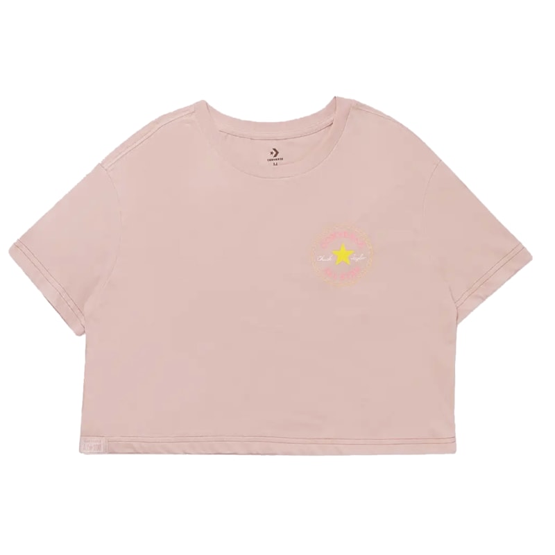 Cropped Converse Go To All Star Pach Embroidery Rosa os melhores preços ...