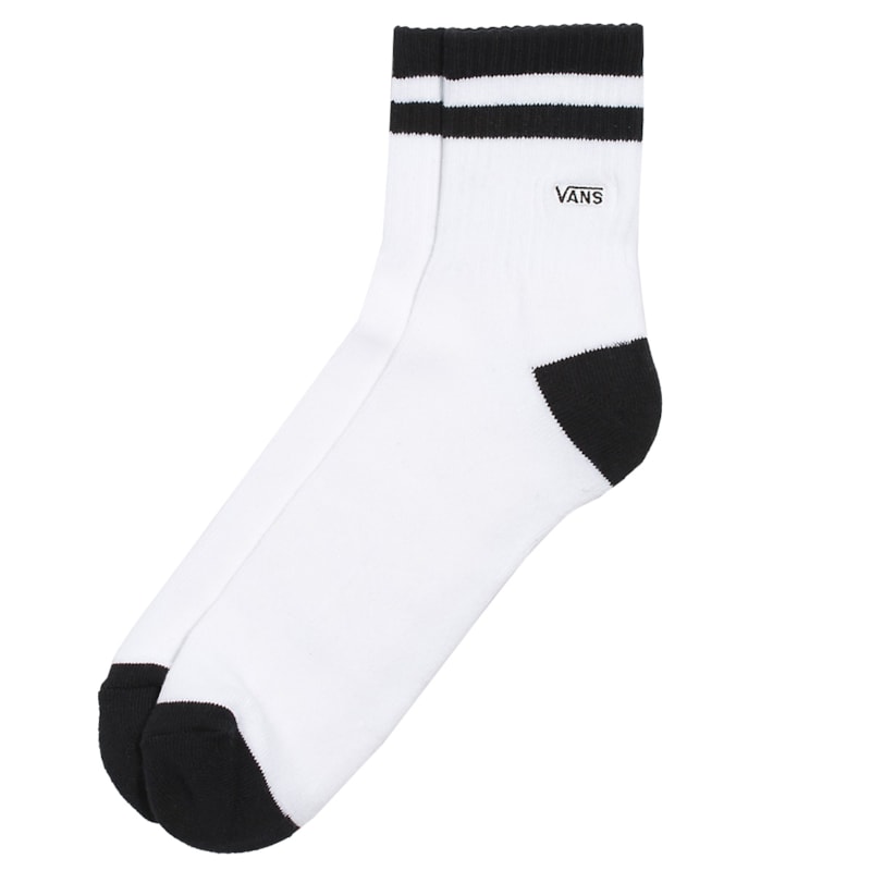 Meia Vans Half Crew White Black os melhores preços | Clique e confira!