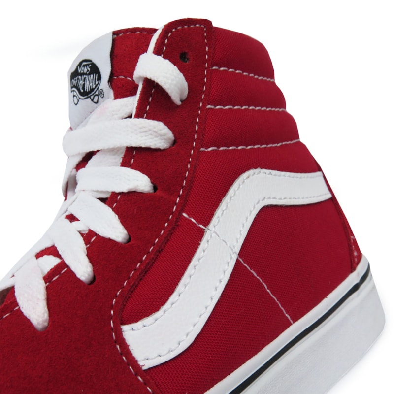 Tênis Feminino Vans Sk8-Hi Vermelho - Back Wash