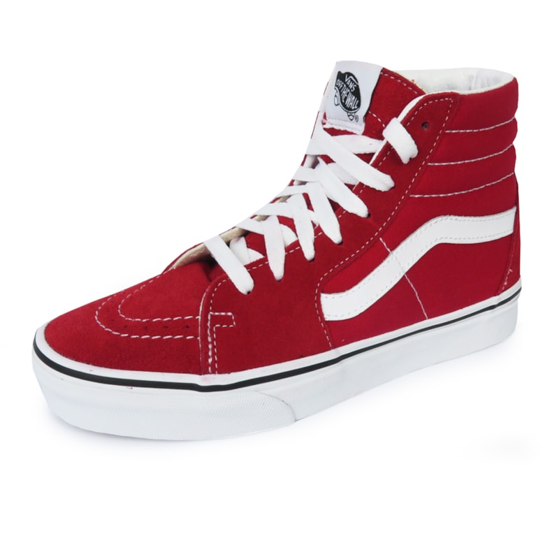 Tênis Feminino Vans Sk8-Hi Vermelho - Back Wash